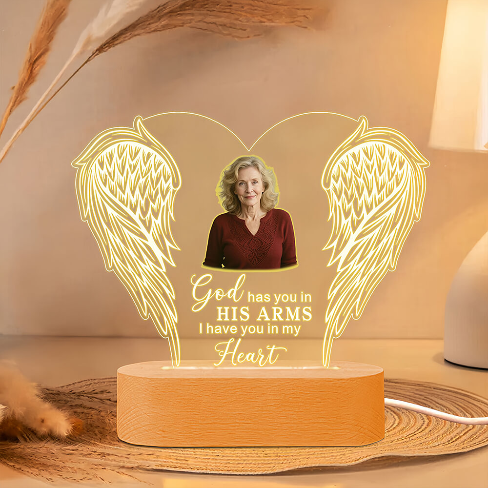 Custom Memorial Night Light Personalised Night Light Custom Night Light ...